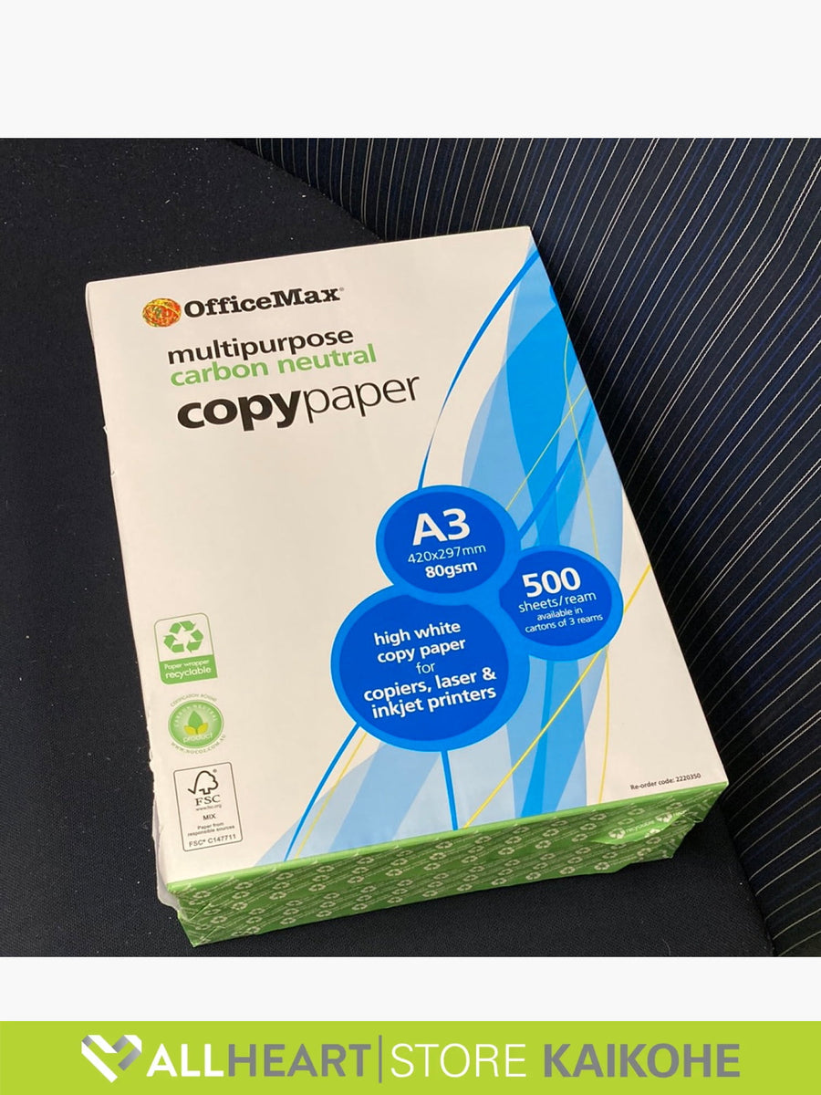 All Heart Store Kaikohe White A3 Copy Paper